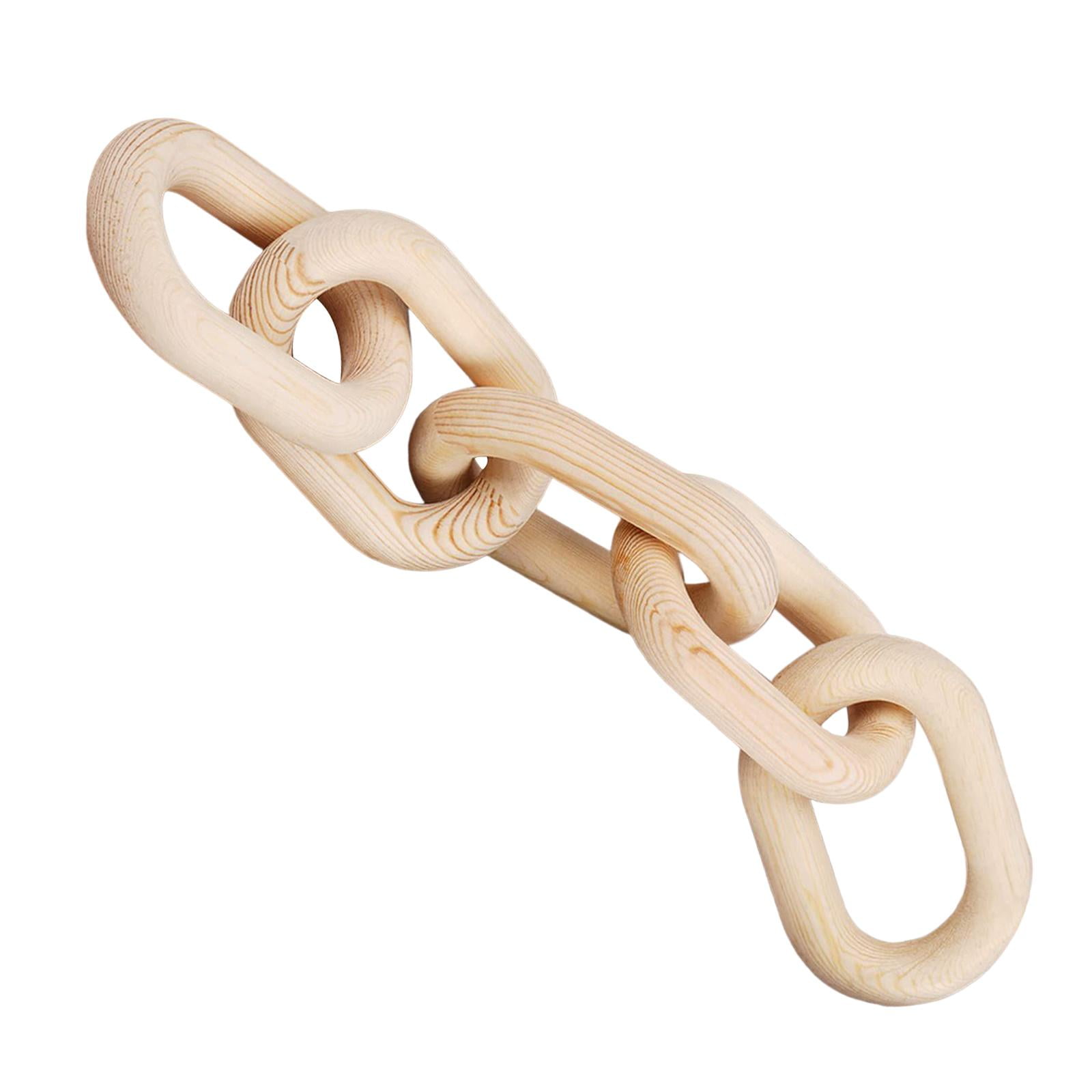 Modern Wooden Chain Boho Hand Carved for Farmhouse Office - Walmart.com