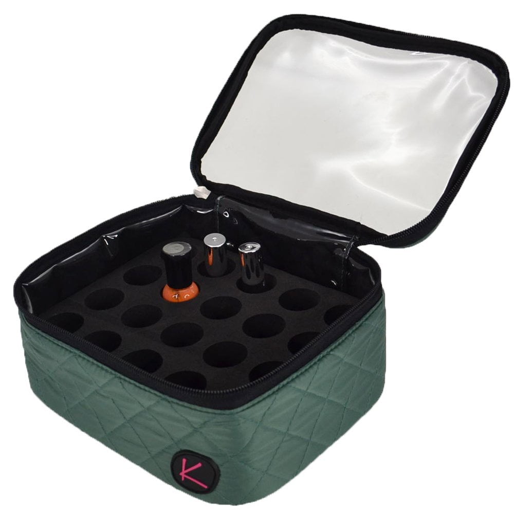 Kiota Nail Polish Essential Oil Storage Pouch With 20 Divider Insert ...
