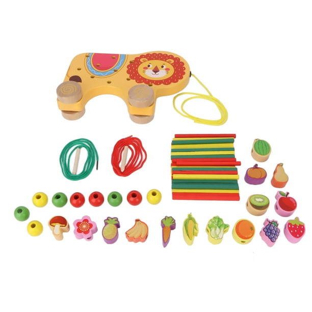 Wooden Fruits Vegetables Toys,Wooden String Sensory Toys Animal Beaded ... Wooden Fruits Vegetables Toys,Wooden String Sensory Toys Animal Beaded ...