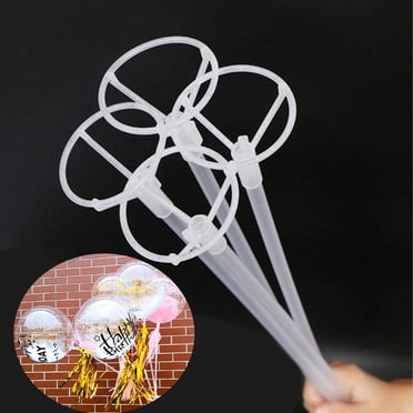 Way to Celebrate! 19.69inch Birthday Plastic Balloon Sticks with Cups ...