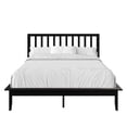 Home Design Lancaster Full Platform Bed Frame with Slatted Headboard ...