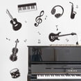 2-Piece Music Note Wall Decals for Guitar and Piano - Ideal for Music ...