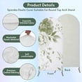 4 Ft Arch Backdrop Cover, Sage Green Flower Decorative Wedding Arch ...