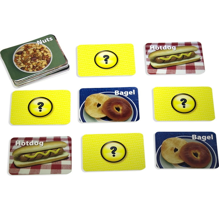 Foods Memory Matching Card Game Stages Learning Materials Huge List Of