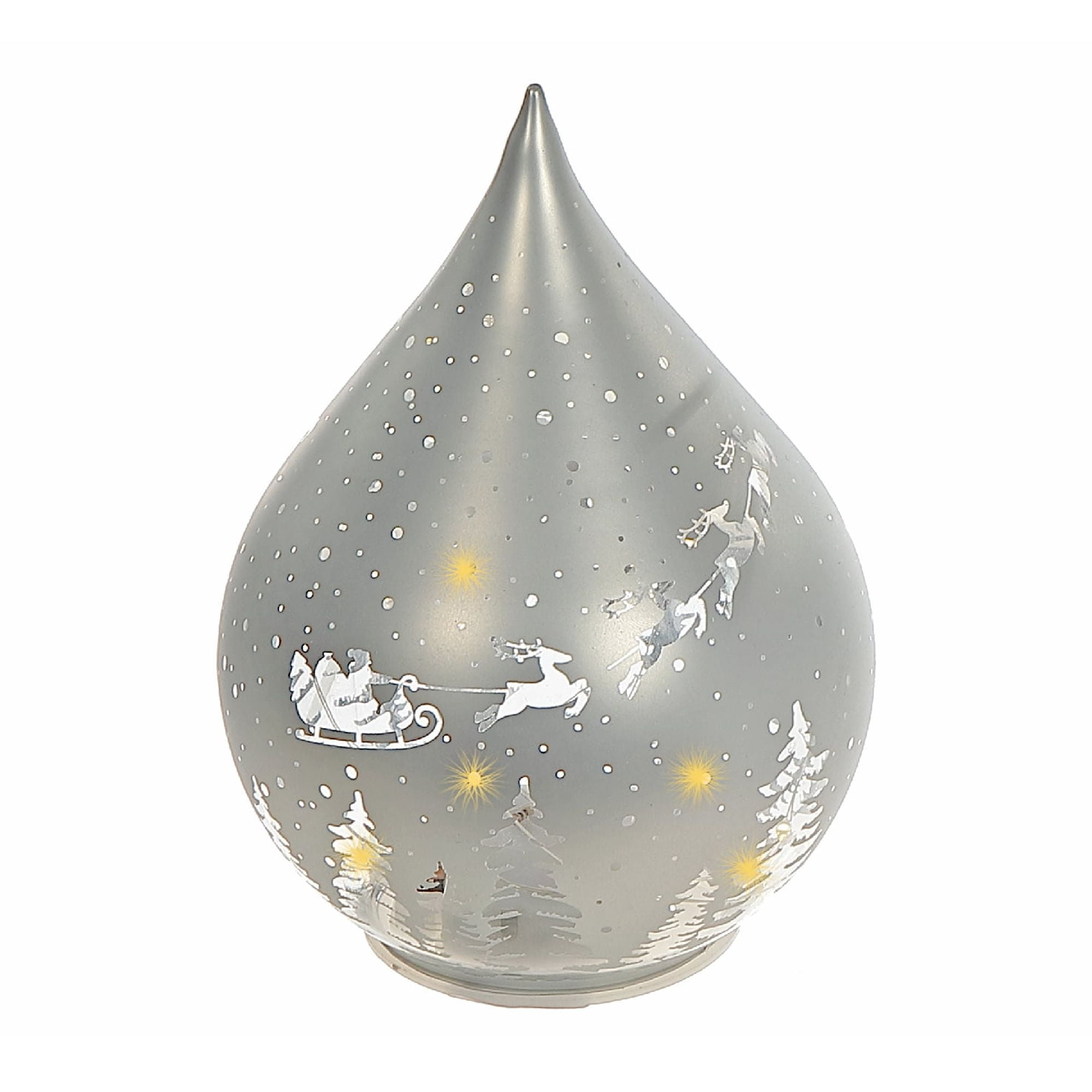 Click here for Ih Casadécor Led Teardrop Glass Stand (Santa On A... prices