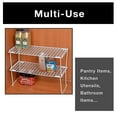 Smart Design Stacking Cabinet Shelf Rack - Extra Large - 22 x 10 inch ...