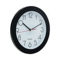 Universal UNV10421 9.75 in. Bold Font Round Wall Clock - Black ...