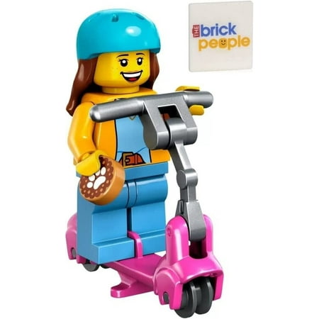 LEGO City: Girl Rider Minifigure with Pink Scooter and Tree Scenery ...