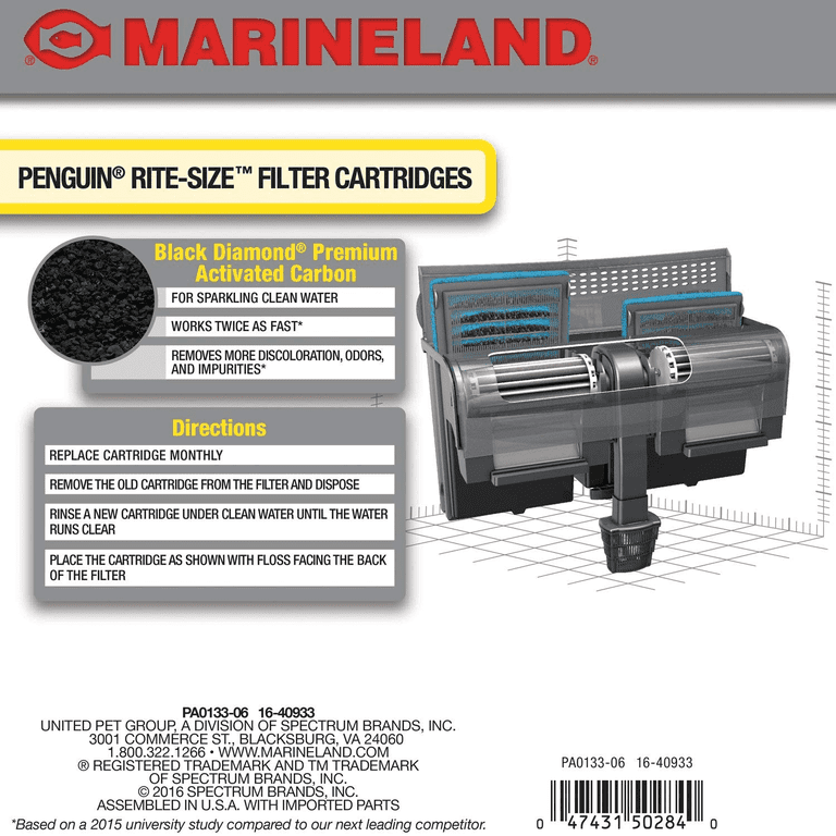 Aquarium Marineland Penguin Power Filter Parts Whisper® Power Filter