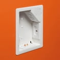 Arlington 4-Gang Recessed TV Box with Electrical Plug Outlets ...