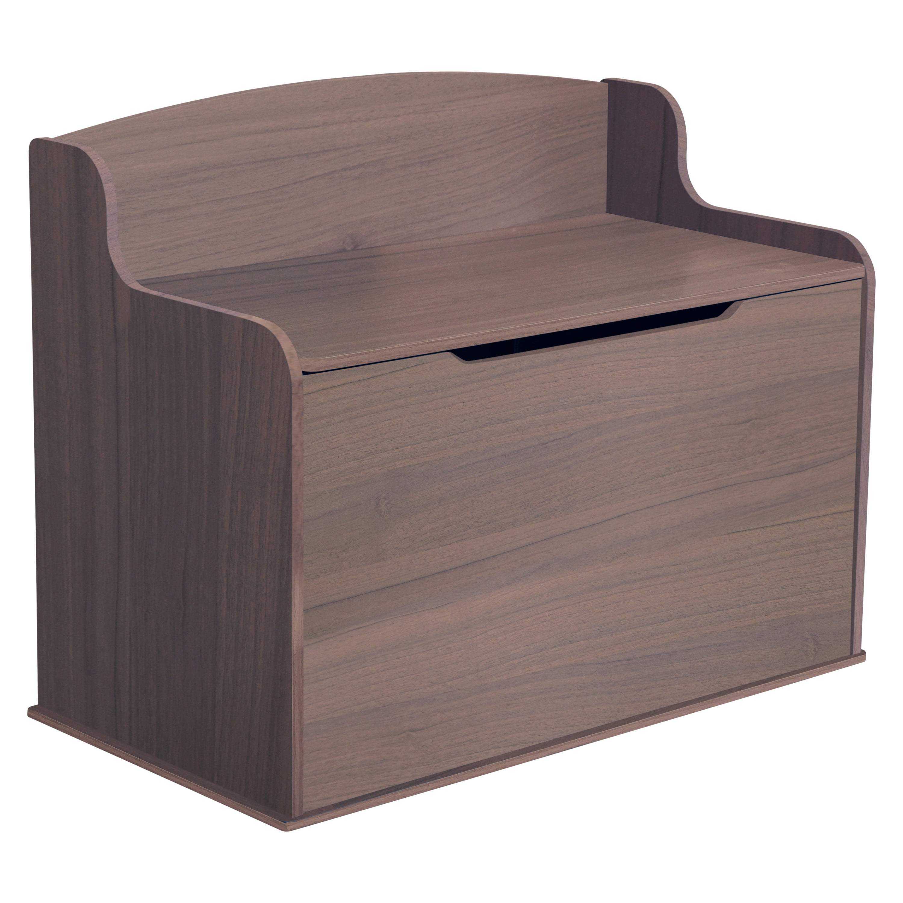 KidKraft Wooden Fill with Fun Toy Box with Safety Hinges, Gray Ash ...