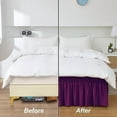 Full Bed Skirt, Wrap Around Ruffle Bed Skit for Full Beds with 24 inch ...