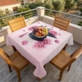 Graduation Cap Flowers Roses Table Cloth 54x54in, Waterproof Square ...