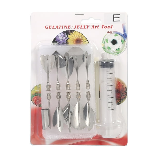3D Pudding Cake Decorating DIY Tool Set 10 Needles 1 Syringe Gelatin ...