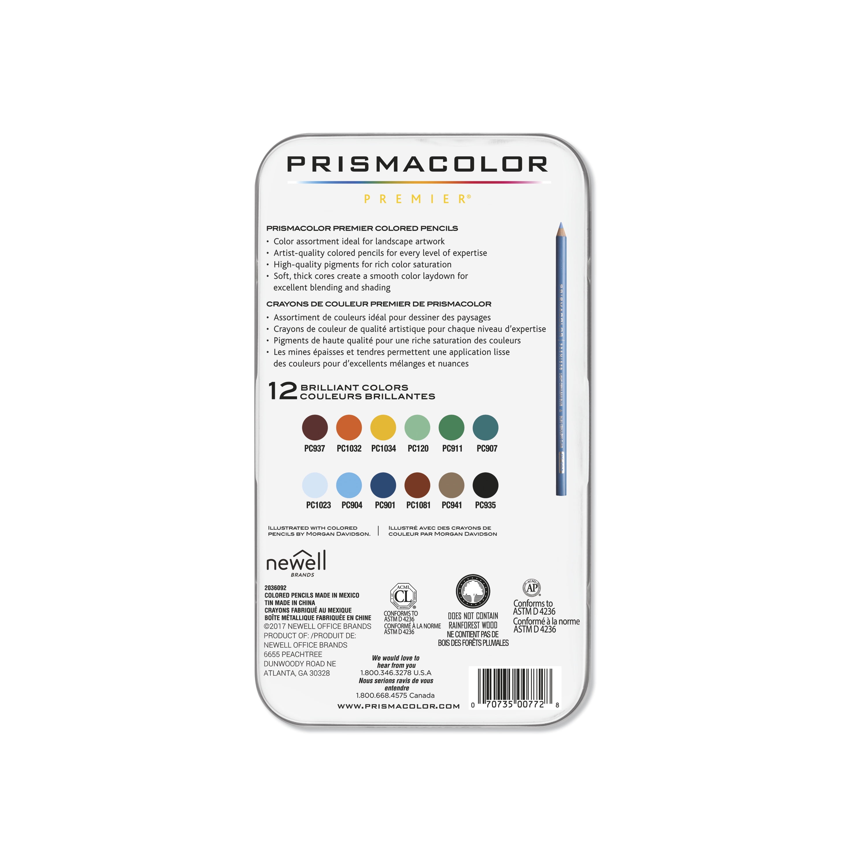 Prismacolor Premier Thick Core Colored Pencil Set, 12-Pencil Set ...