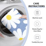 Astarin Bathroom Rugs, Extra Soft Cute Daisy Bath Mats, Absorbent Non ...