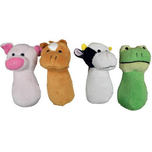 BABY RATTLE ANIMALS SET OF 4 - Walmart.com