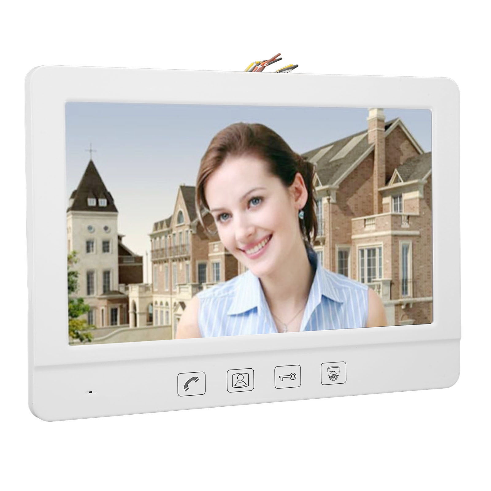 Pantalla de interfono inalámbrico de 10,1 pulgadas, color blanco ...