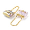 20 pc Opaque Acrylic Beads with Alloy Chain Bag Mixed Color 48mm ...