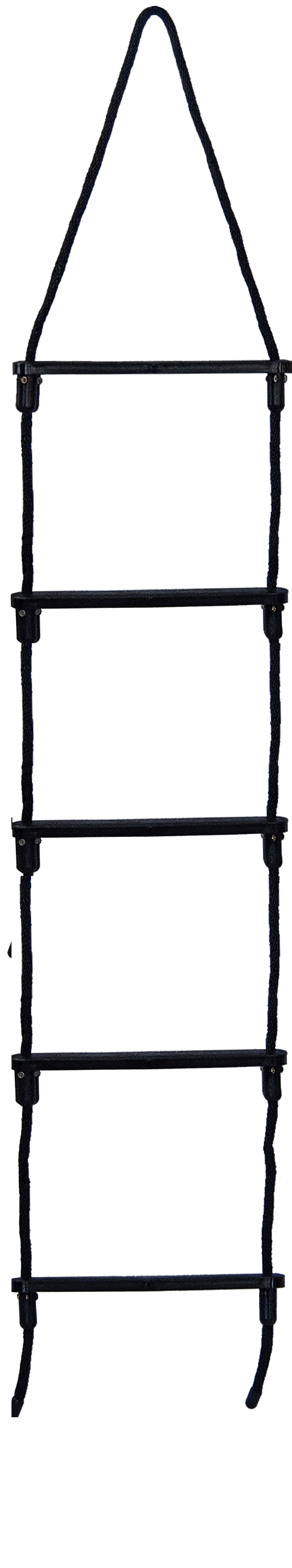 E-Z-TY 5 Step Reusable Rope Ladder Black Rope - Walmart.com
