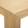 Plank+Beam Modern Solid Wood Square Corner Table, 32" Side Table for ...