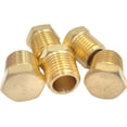 BDKWID-10pcs 1/8" NPT Male Solid Brass Pipe Plug adapter Outer Hex ...