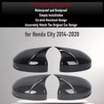 Bull Horn Rear View Mirror Cover Caps For For Honda City 2014-2020, ABS ...