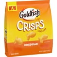 Goldfish Cheddar Cheese Crisps, Baked Snack Size Chip Crackers, 6.25 oz ...