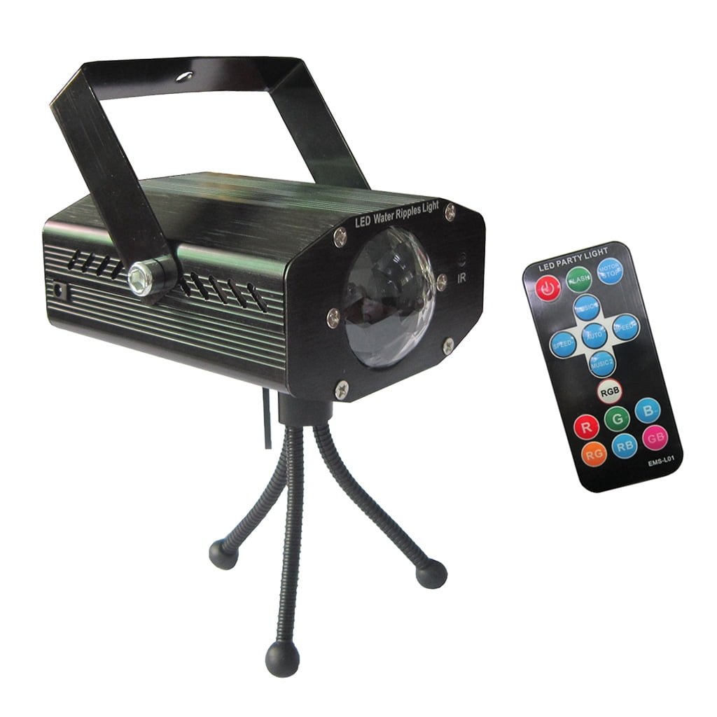 Proyector de luz láser de fiesta de 7 colores RBG con activación por ...