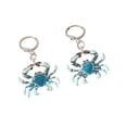 batmeuy 1 Pair Lovely Crab Shape Earrings Glossy Beautiful Metal Dangle ...
