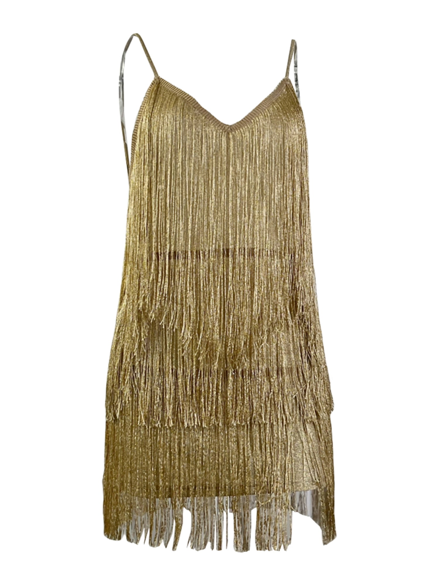 SAYOO Women'S Sleeveless Evening V-Neck Backless Ballgown With Sequins ...
