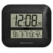 "Sharp Atomic Clock with Indoor Temperature, Large 3"" Display, Desk Time, Wireless Outdoor ...