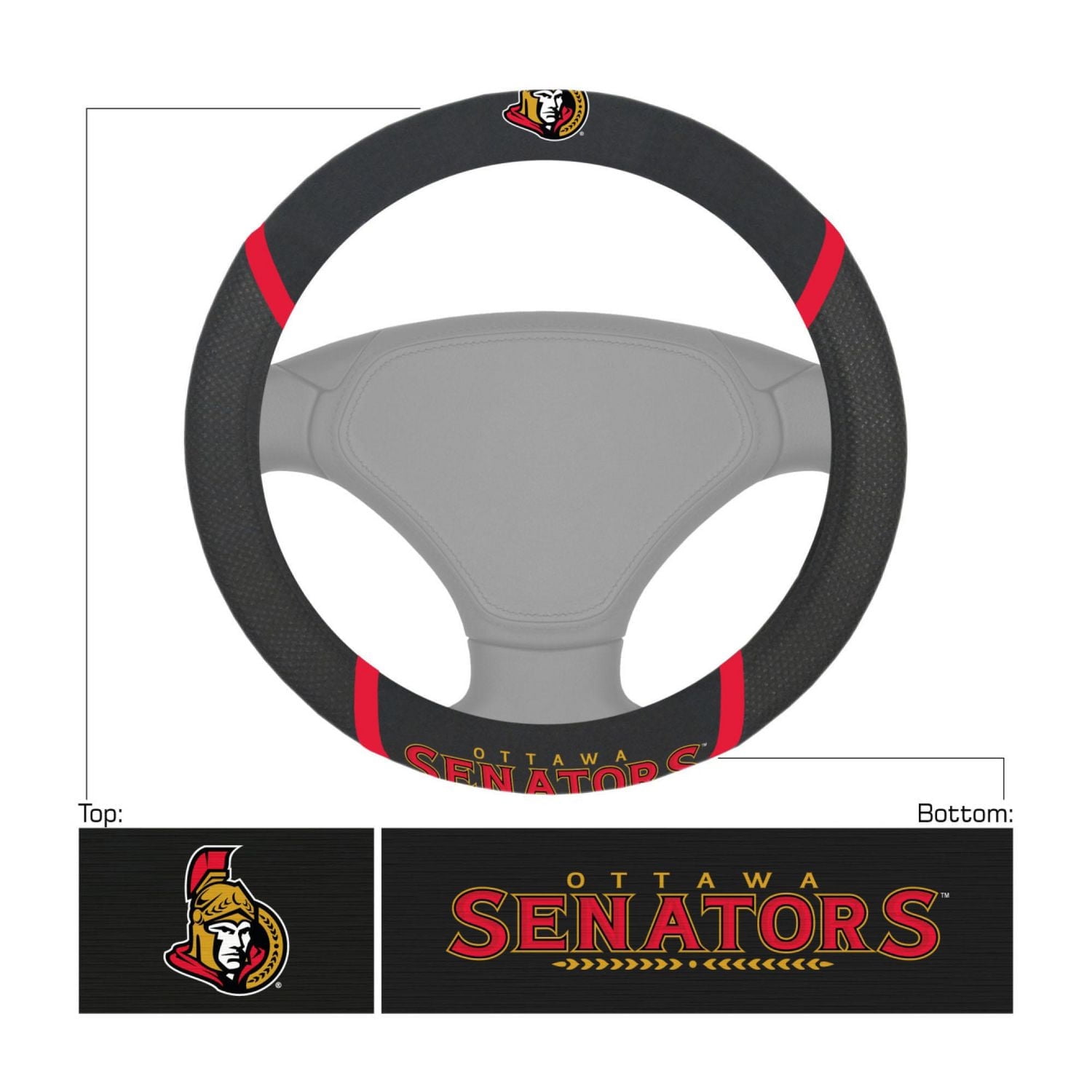 Click here for Fan Mats Nhl Ottawa Senators Steering Wheel Cover prices