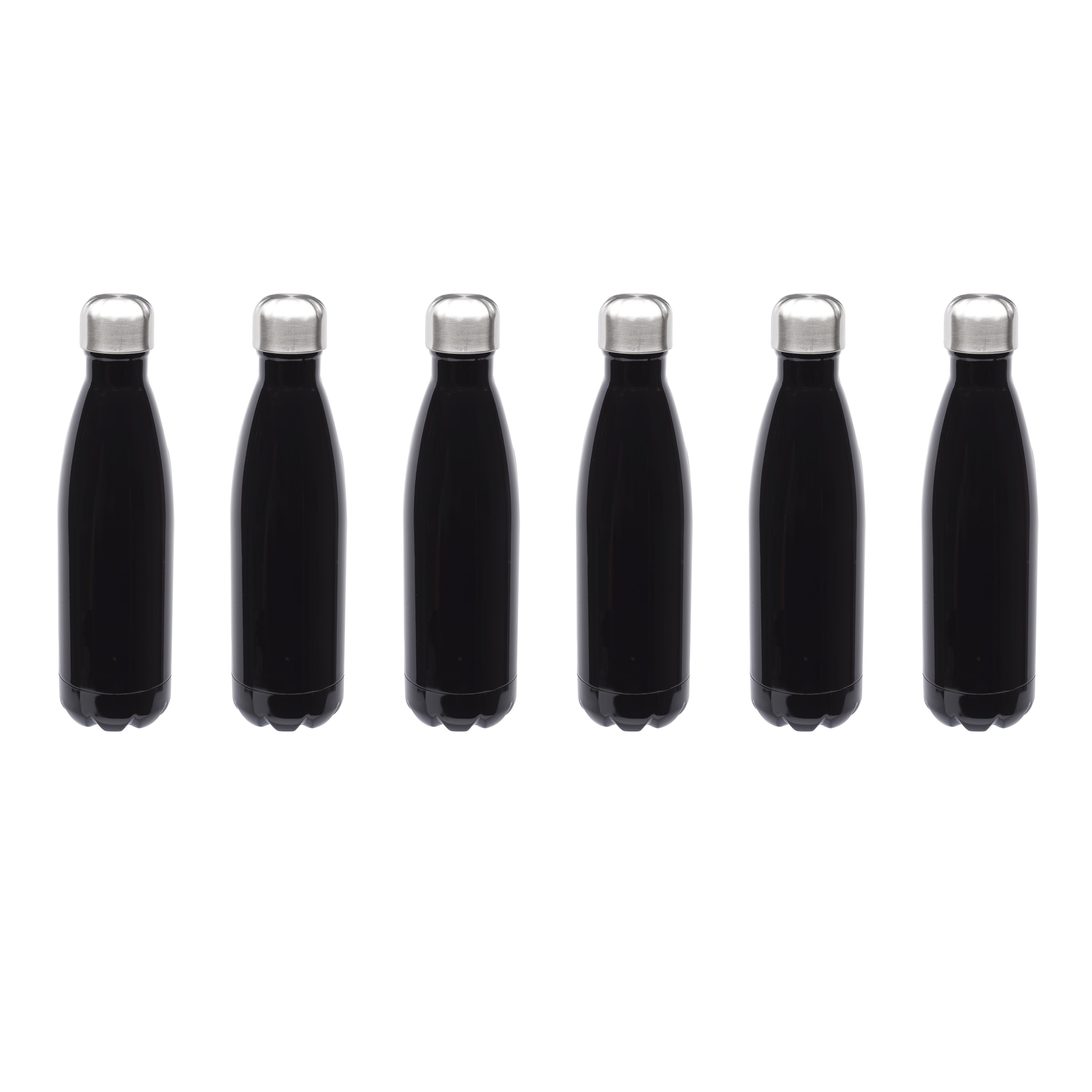 Cola Bottle Shaped Water Bottle - 17 oz Stainless Steel Levian Flasks ...