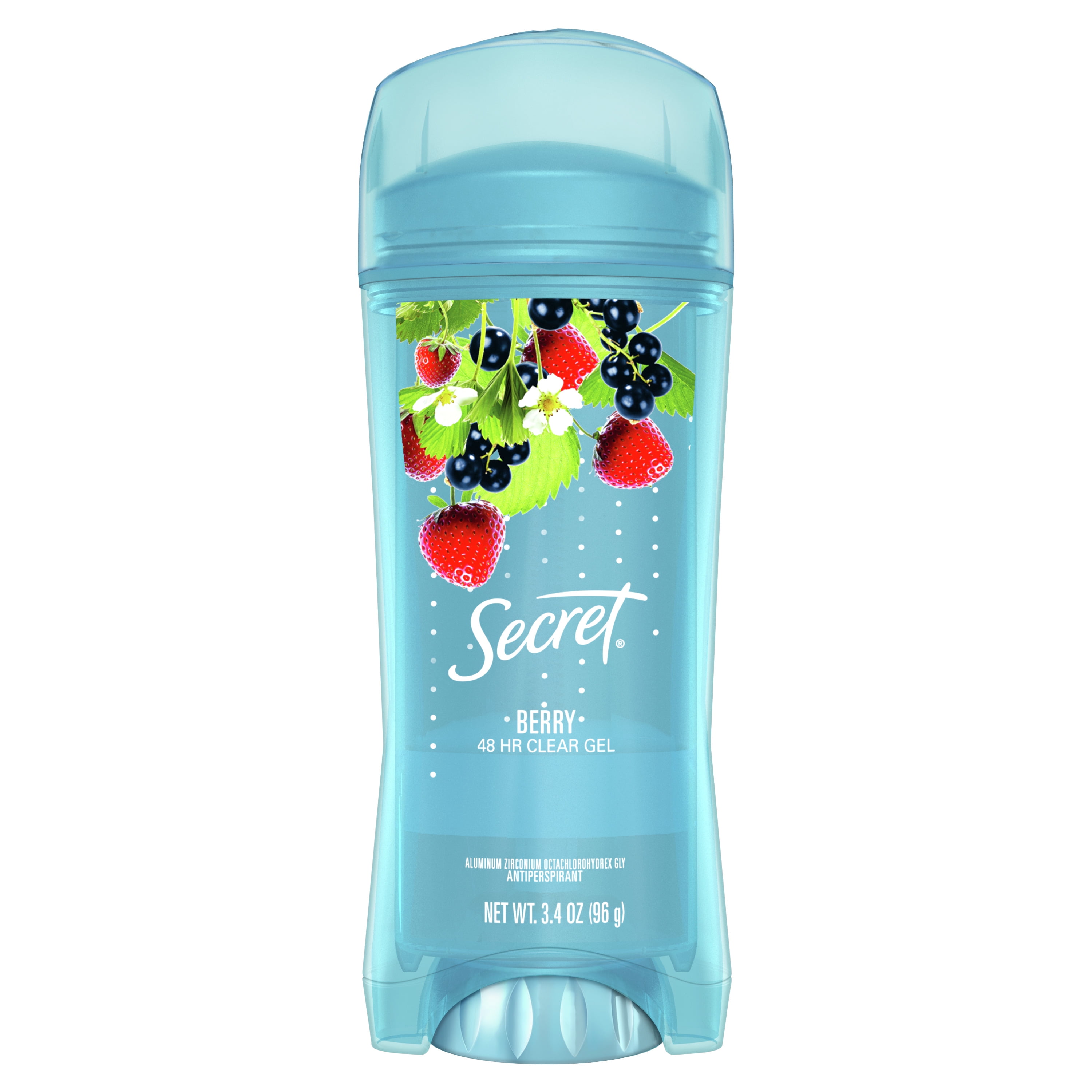 Secret Fresh Antiperspirant Deodorant Clear Gel, Berry, 3.4 Oz ...