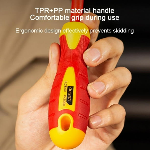 DELI Insulated Screwdriver Electrician‘s Insulated Magnetic Electrical ...