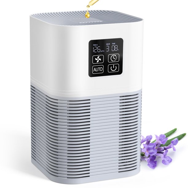 Purificateur d'Air Domestique, Couverture jusqu'à 600 Pi2, Filtre HEPA ...
