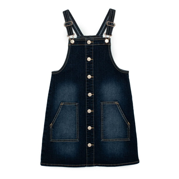 Jordache Girls Denim Jumper Dress, Sizes 4-18 - Walmart.com