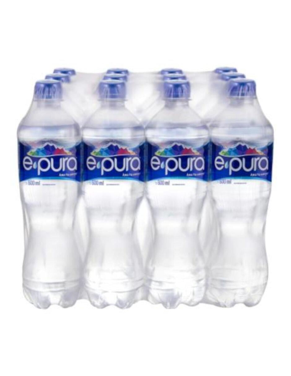 Pack de 12 Agua Epura 600 ml Epura purificada | Walmart en línea