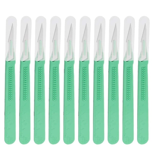 10 Pcs Disposable Knife Dermaplaning Scalpel Disposable Safety Scalpels ...