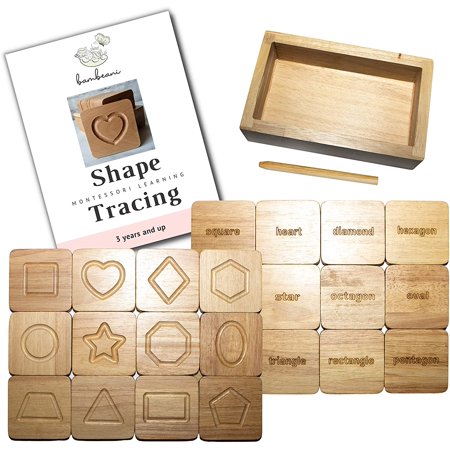 HTWW Shape Tracing Toys for Toddlers | Montessori Toys & Waldorf Toys ...