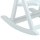 Rimax Casual White Resin Rocking Chair - Walmart.com