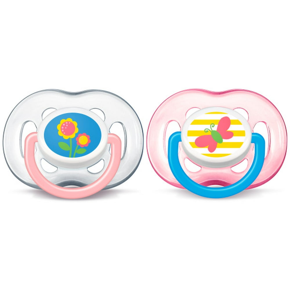 Philips Avent Freeflow Pacifier 18m+, Pink, 2 pack, SCF186/28 - Walmart ...