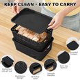 10 Pack Small Plastic Storage Bins with Lids, Stackable Plastic Storage ...