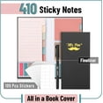 Mr. Pen Sticky Note Set, 410 Pack, Vintage Colors, Transparent Tabs ...