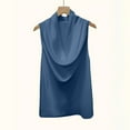 BLVB Women's Satin Silk Tank Tops Cowl Neck Sleeveless Elegant Camisole ...