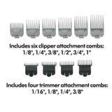 Andis Pro Barber Hair Cutting Machine - Clipper & Trimmer Combo Set ...