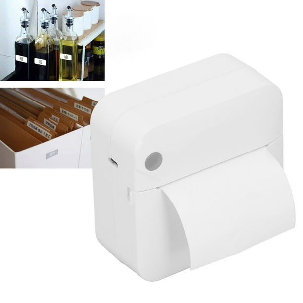 Label Printer, Low Working Noise 200dpi Resolution White Thermal Label ...