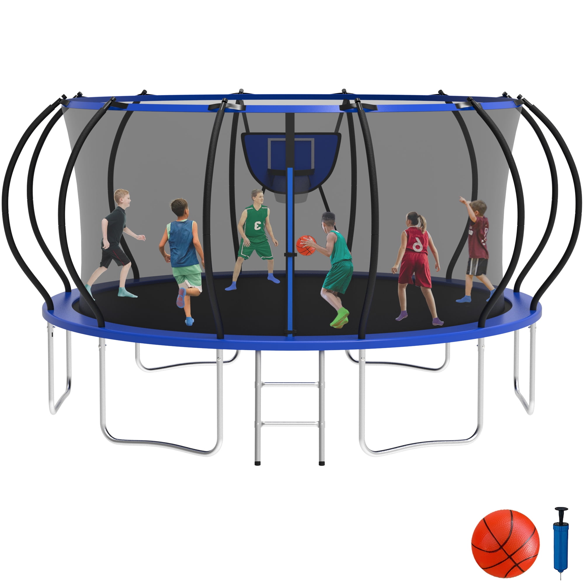 Click here for Kofun 16ft Trampoline With Basketball Hoop  1500lb... prices