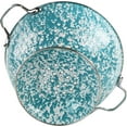 Calypso Basics, Enamel on Steel Marble Effect 3 Qt. Colander, Turquoise ...